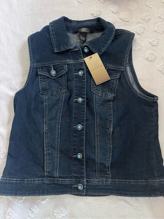 Jackets & Coats | Nwtbaccini Vintage Western Denim Jean Turquoise ...